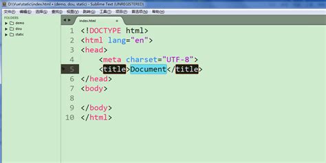 Sublime设置html模板sublime3 快速创建html模板 Csdn博客