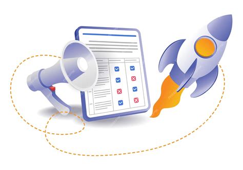 Premium Vector Rocket Launch Analyst Checklist Campaign