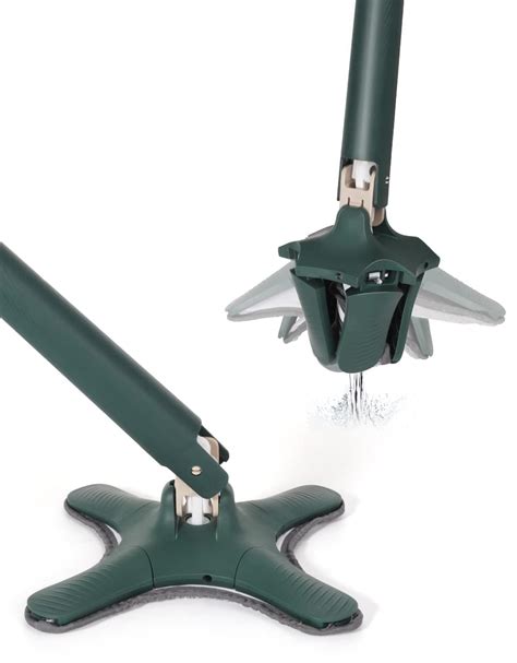 Us1984 Upgraded X Shape Handsfree Squeeze Microfiber Flat Spin Mop