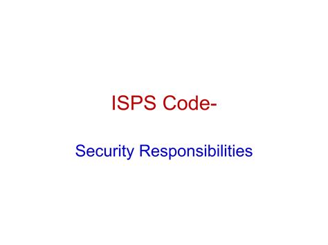 A Short Note On Isps Code Pdf