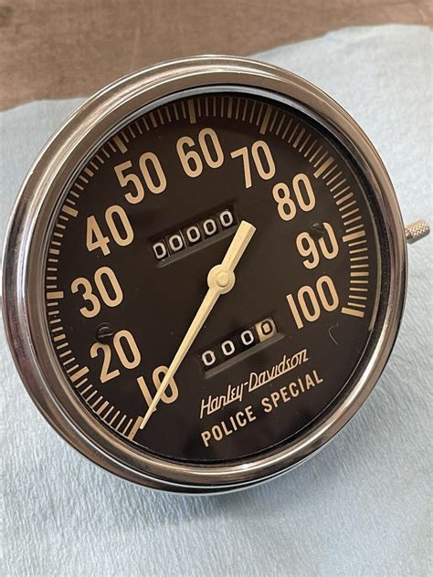 Oem Harley Panhead Shovelhead Police Special Speedometer 1962 67