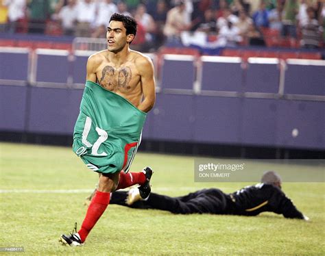Nery Castillo Of Mexico Takes His Shirt Of In Celebration After News