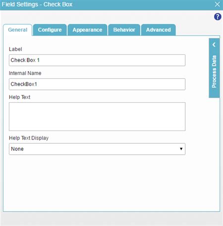 Check Box Form Control