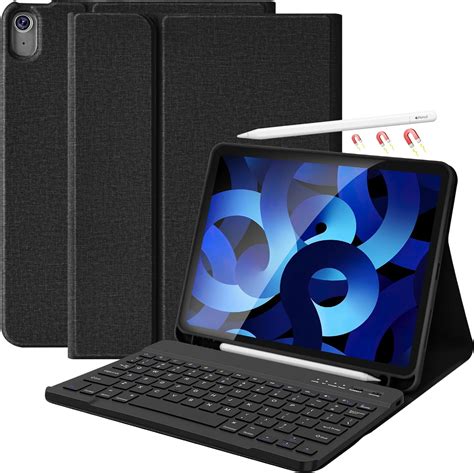 Amazon KBCASE Funda para iPad Air de 5ª 4ª generación con teclado