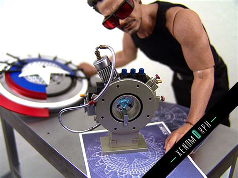 Hot Toys Tony Stark Arc Reactor Creation Set Iron Man 2 1 6 MMS273
