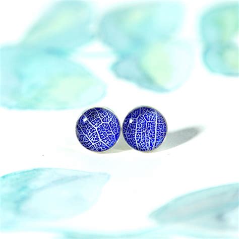 Pebsro Tilia Tomentosa Tei Argintiu Blue Tint Bijuterii Argint Cercei Cercei Tijă