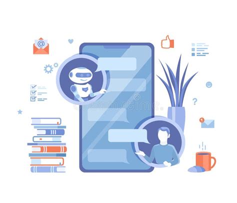 Chatbot Customer Support Help Services Man Chatting With Chat Bot By Phone Application