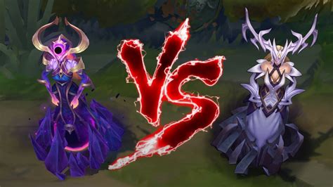 암흑우주 리산드라 Vs 악의 여단 리산드라 롤 스킨 비교 Dark Cosmic Lissandra Vs Coven