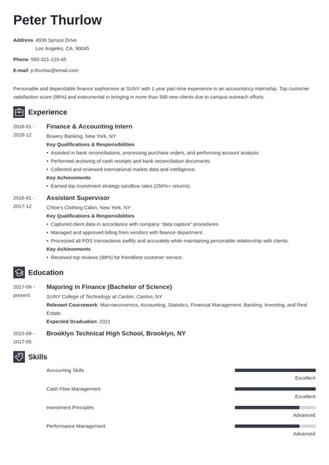 Internship Resume Examples That Get Interviews