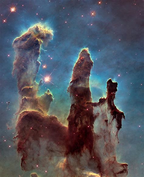 Apod 2015 January 7 Hubble 25th Anniversary Pillars Of Creation