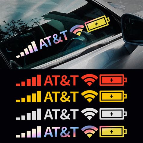 Reflective Car Stickers Decasl Mobile Phone Signal Sign Wifi Car Moto