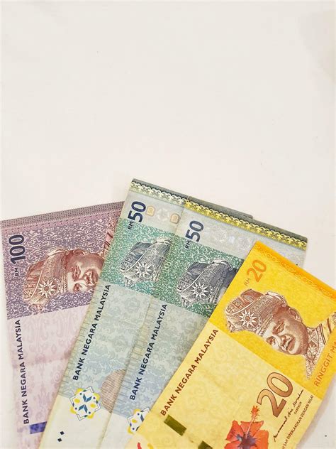Isolated White Photo Of Some Malaysian Ringgit Banknotes 24699243