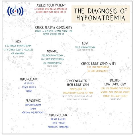Hyponatremia Diagnosis And Management In Critical Care — Pulmcast Icu App Fellowship