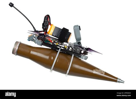 Fpv Drone With Anti Tank Rpg Warhead Lowcost Loitering Munition For