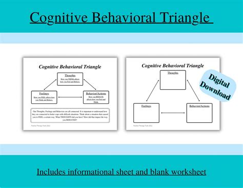 Cognitive Behavioral Triangle Emotion Worksheet Behavior Worksheet