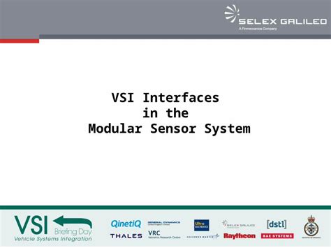 Ppt 1 Vsi Interfaces In The Modular Sensor System 2 Image Processing Introduction Image