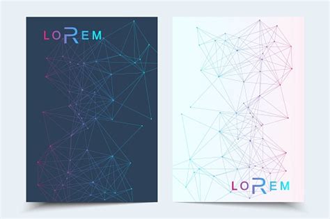 최소한의 소책자 템플렛 잡지 전단지 전단지 커버 소책자 연례 보고서 배너 의료 기술 화학에 대 한 과학적인 개념입니다 6 각형 분자 구조입니다 Dna 원자 신경 0명에 대한