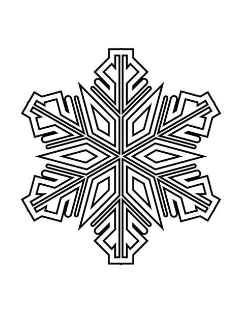 New Fun Snowflake Stencil Coloring Pages Coloring Cool