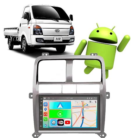 Kit Central Multimídia Android Carplay Hyundai Hr 2020 2024 Ecarshop