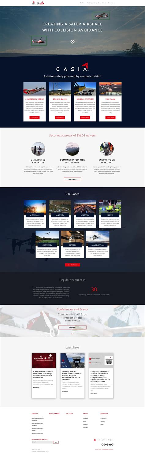 AI衝突回避で安全なドローン運用を実現 Iris Automation