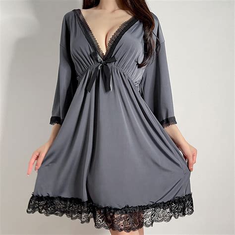 Jual Gadis Kitty Lingerie Big Size Baju Tidur Wanita Dewasa Sexy Satin