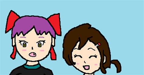 犬山まな へそ出しルックのまなちゃんと猫姉さん 雷臍ほやの72はおへその日のイラスト Pixiv