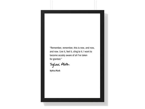 Sylvia Plath Quote Sylvia Plath Wall Art Quote Print Poster Literary