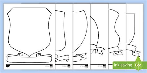 Design Your Own Shield Template Teacher Made Twinkl