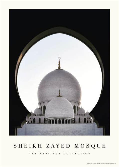 Sheikh Zayed Mosque Poster L Islamic Posters L