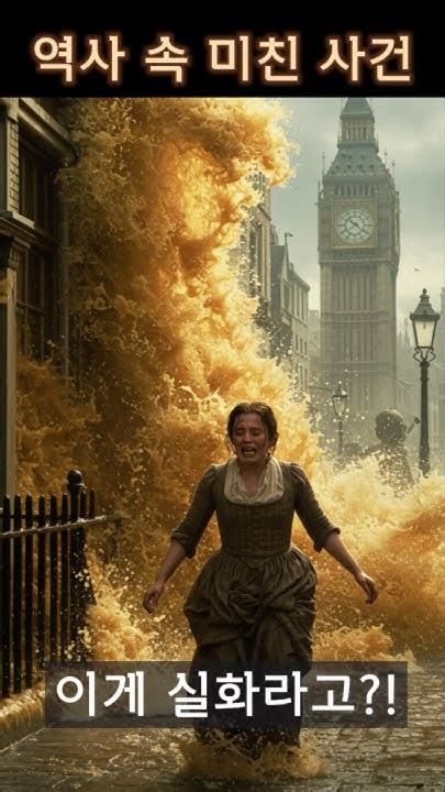 역사 속 미친 사건 1814 런던 맥주 쓰나미 사건 기묘한이야기 역사 놀라운사실 런던맥주홍수 실화 대참사 Youtube