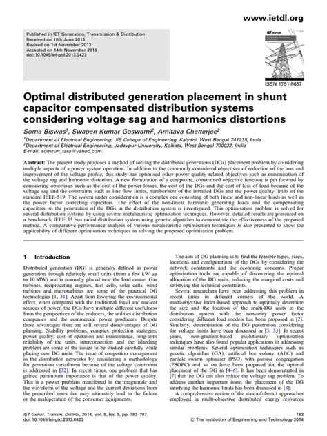 optimal distributed generation placement in shunt pdf mathematical