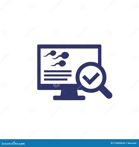 Sperm Test Results Icon With Tube Vector 211602625