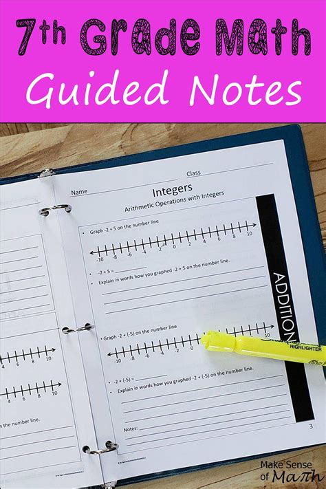 7th Grade Math Guided Notes Artofit