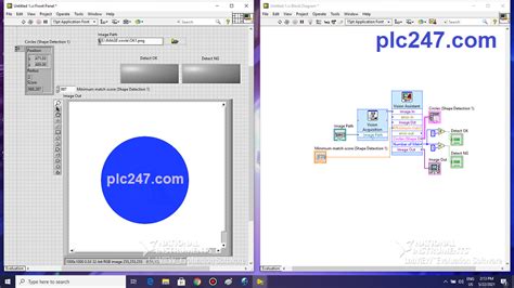 LabView Circle Detection Plc Com