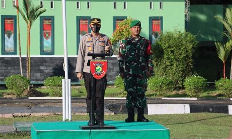 Apel Gabungan Tni Polri Wujud Sinergitas Pengamanan Di Perbatasan