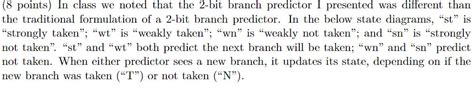 Solved Points In Class We Noted That The Bit Branch Chegg