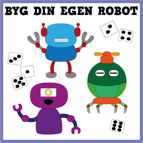 byg din egen robot kreativ tegning and talgenkendelse for børn