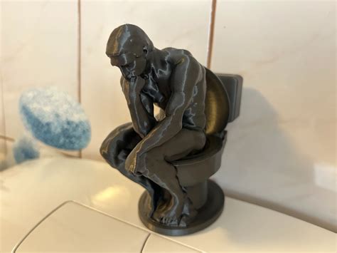 The Thinker On The Toilet By Master Calibär Makerworld