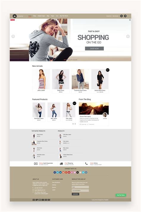 luxury ecommerce wordpress theme market wp themes feminine
