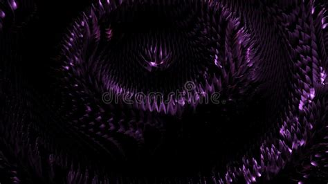 Moving Glowing Rings Virtual Surface Design 3d Moving Waves Of Technological Particles Stock