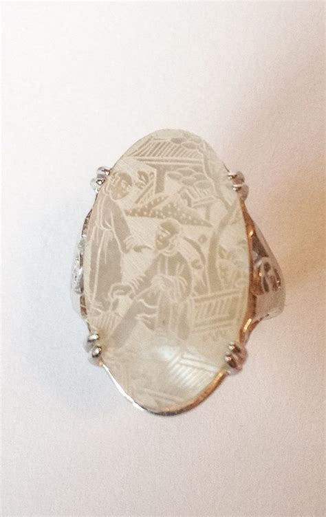 Antique Chinese Mother Of Pearl Carving Circa 1810 Is Set In Etsy