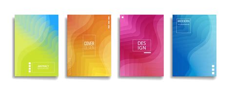 Bright Gradient Color Abstract Line Pattern Modern Background Cover Design 2497914 Vector Art At