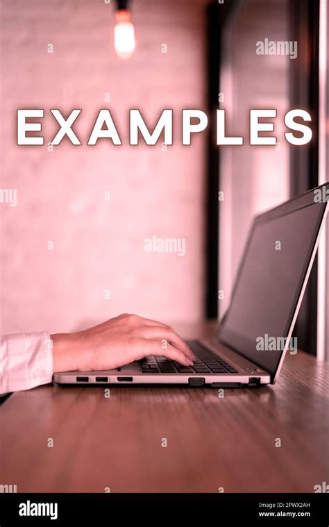 Handwriting Text Examples Concept Meaning Photo Sample Model To Follow Guide Explanation For