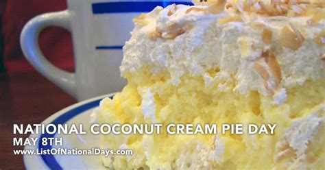 National Coconut Cream Pie Day