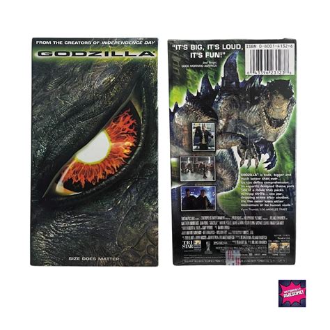 Rare 1998 Godzilla Vhs Factory Sealed Collectible Etsy
