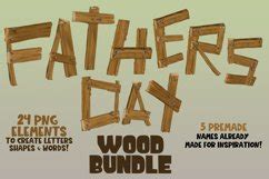 Fathers Day Wood Bundlewood Builderwood And Nail Clipart