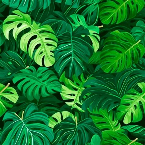 Premium Photo Leaves Tileable Texture Pattern