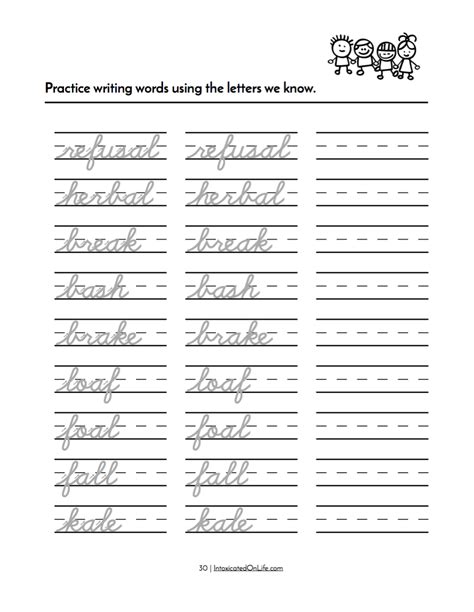 Cursive Writing For Beginners Worksheets Writing Worksheets