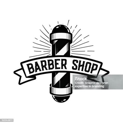 Desain Logo Tukang Cukur Rambut Potong Simbol Salon Pria Gaya Modern