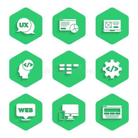 Set Site Map Monitor And Mobile Ui Ux Design Front End Development